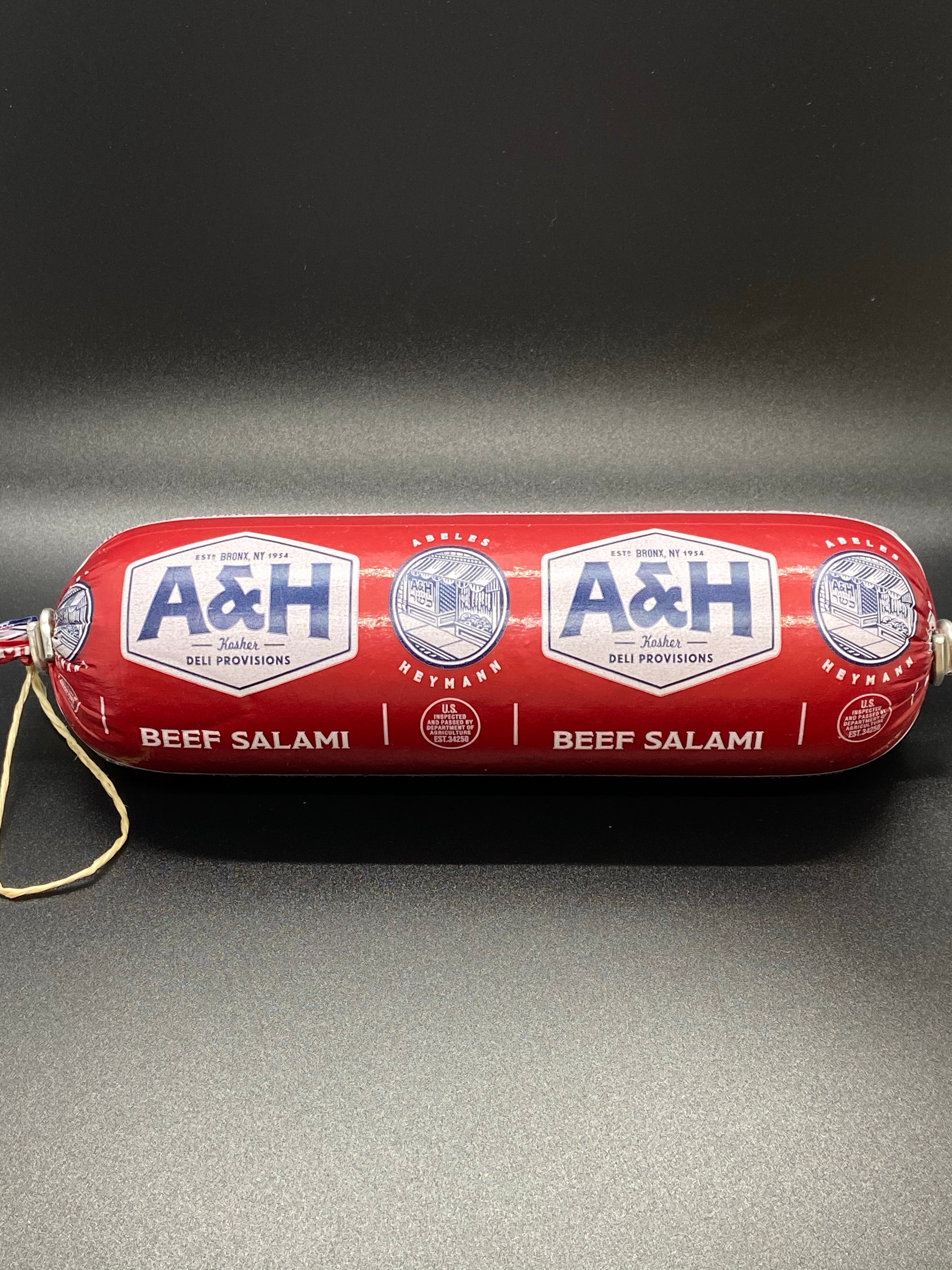 A & H All Beef Kosher Salami 14 oz. – Abeles & Heymann